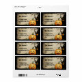 Spooky Pumpkin Halloween Address Labels | Zazzle
