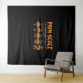 Spooky Pumpkin Pain Scale Trauma Nurse Triage Hall Tapestry | Zazzle