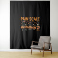 Spooky Pumpkin Pain Scale Trauma Nurse Triage Hall Tapestry | Zazzle