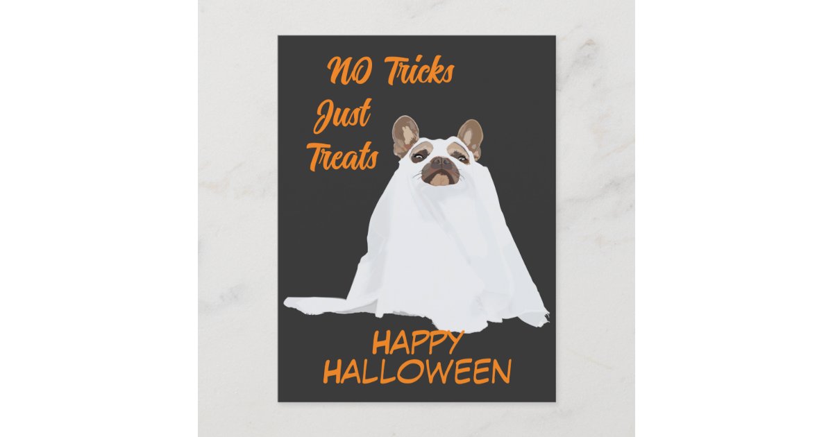 spooky puppy halloween costume postcard | Zazzle