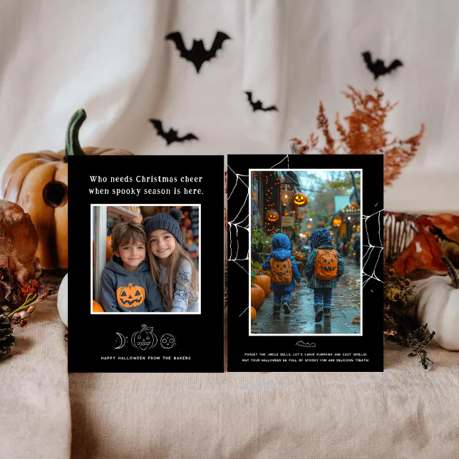 Spooky Season Halloween Photo Card | Zazzle