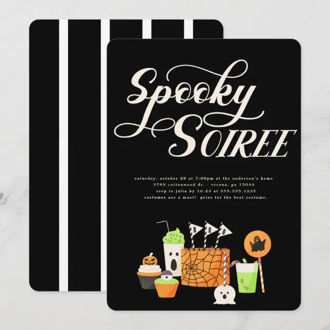 Spooky Soiree Halloween Party Invitation | Zazzle