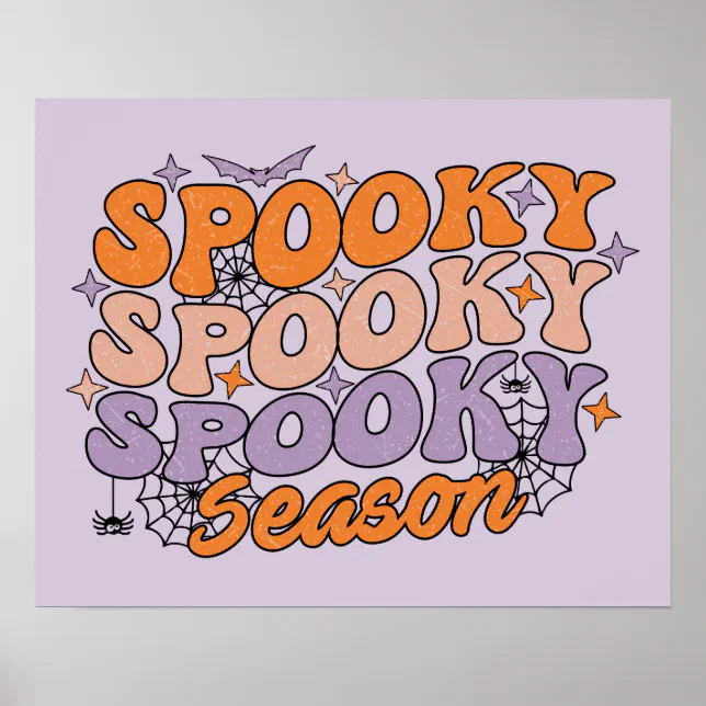 Spooky Spooky Spooky Season Poster | Zazzle