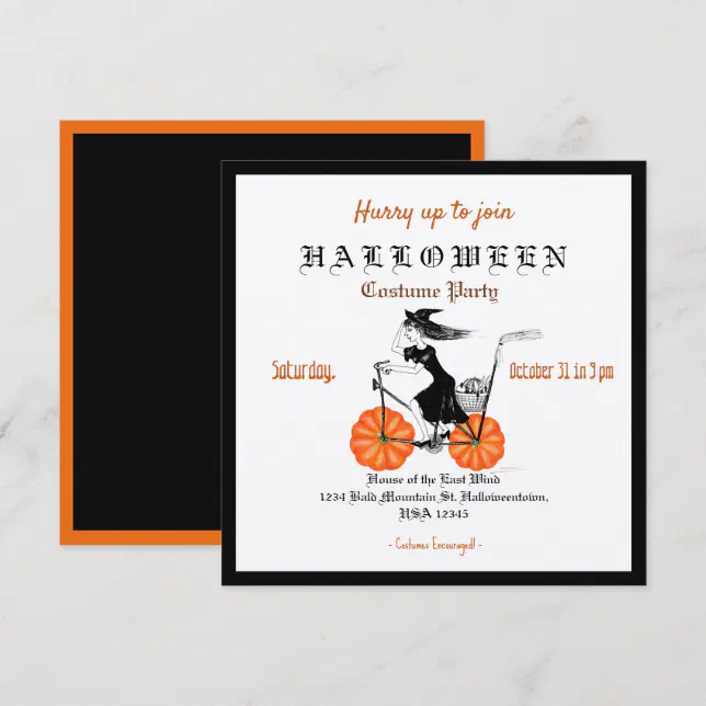 Spooky Vintage Halloween Party Invitation | Zazzle