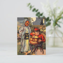 Spooky Vintage Halloween Postcard | Zazzle