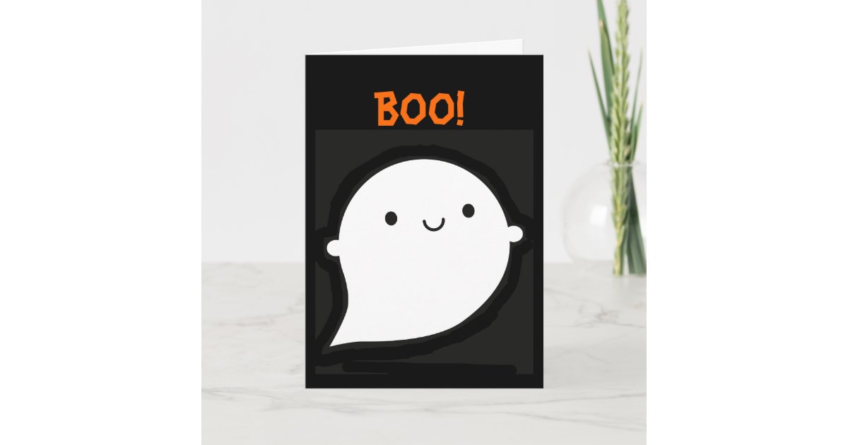 Spooky Wooky Halloween Ghost Card | Zazzle