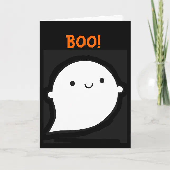Spooky Wooky Halloween Ghost Card | Zazzle