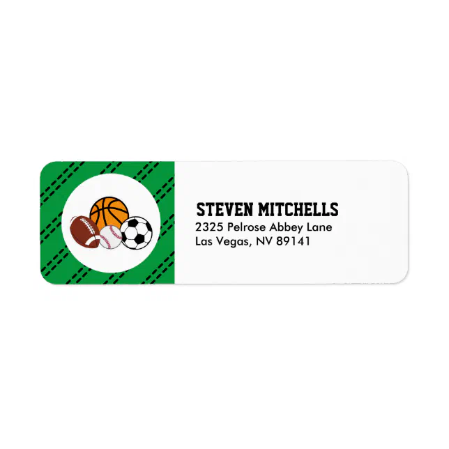 Sport All Star Birthday Baby Shower Party Label | Zazzle