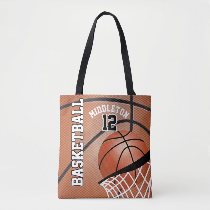Sport Basketball | DIY Text Tote Bag | Zazzle