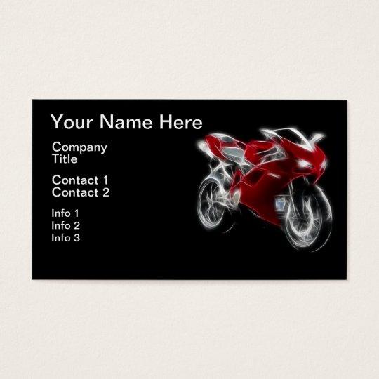 Sport Bike Racing Motorcycle Business Card | Zazzle.com