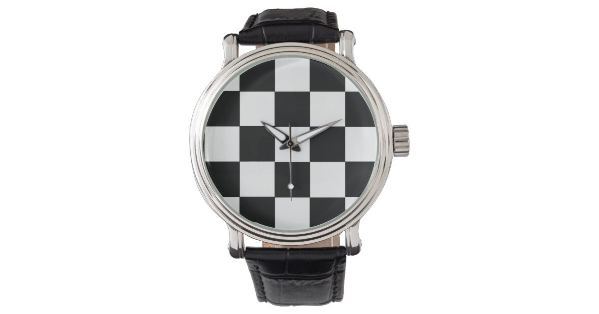 sport car racing finish flag formula one chess watch | Zazzle