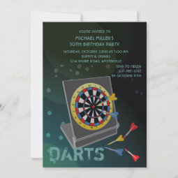 Sport Darts - Invitation | Zazzle