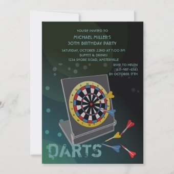 Sport Darts - Invitation | Zazzle