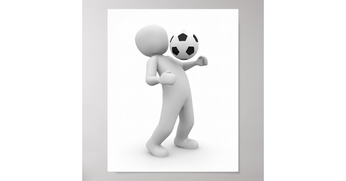 sport football movement ball poster | Zazzle