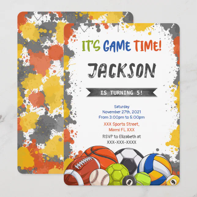 Sport Invitation | Zazzle