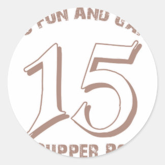 Number 15 Stickers | Zazzle
