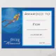 Sport scuba diving certificate award | Zazzle