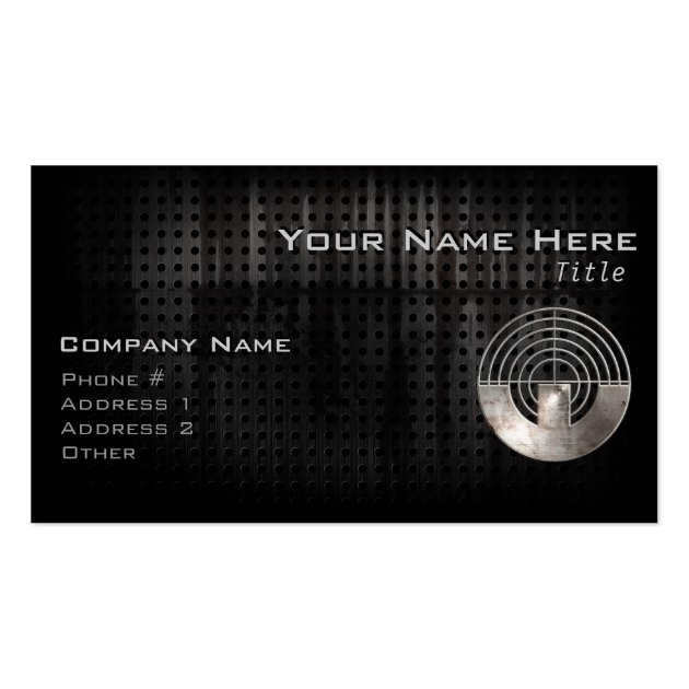 Sport Shooting; Cool Business Card Template
