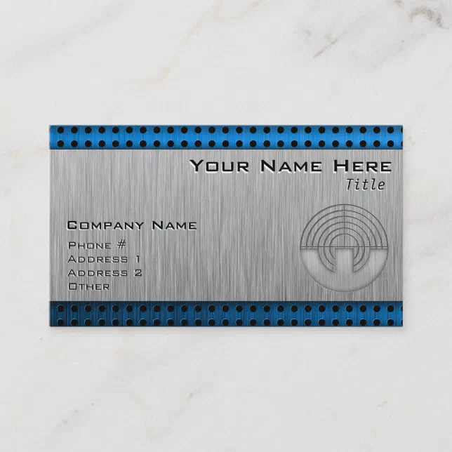 Sport Shooting; Metal-look Business Card | Zazzle