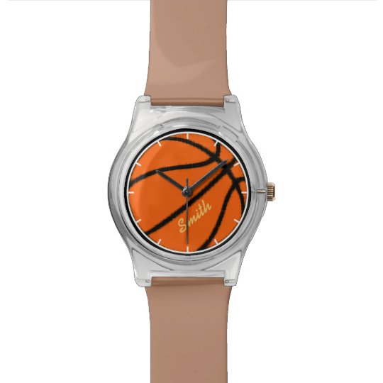 sport-themed personalized basketball watch | Zazzle.com