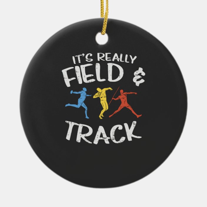 Sport Track And Field Gifts Ceramic Ornament | Zazzle.com