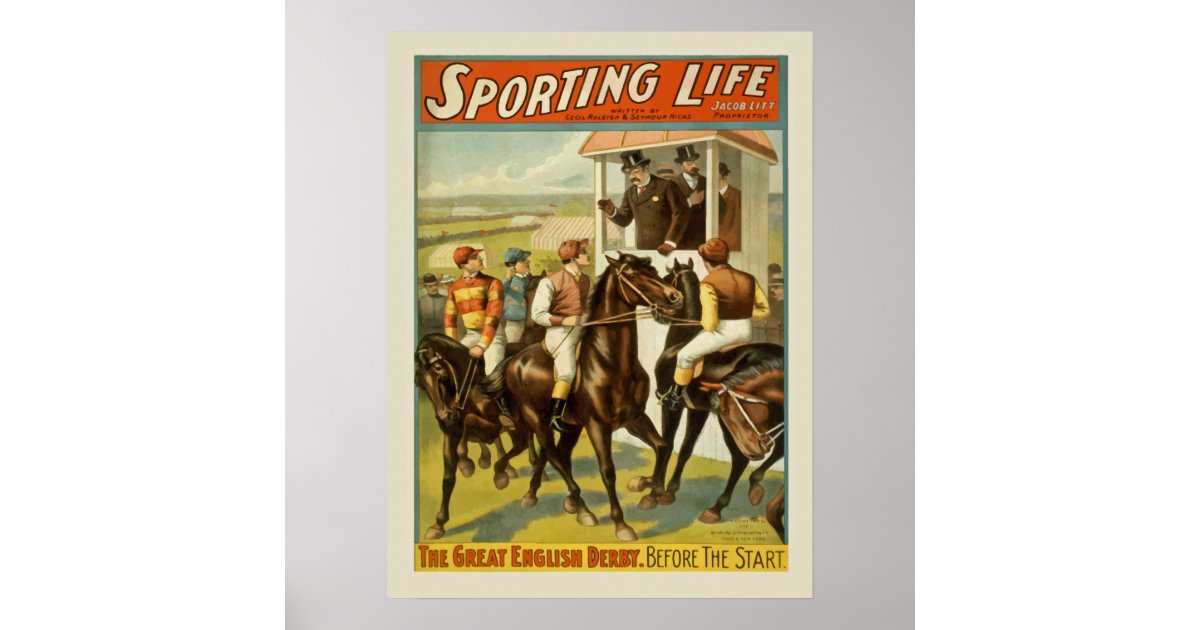 Sporting Life Theatre Ad Poster | Zazzle