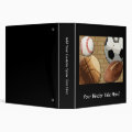 Sports Al-Star, Basketball/Soccer/Football 3 Ring Binder | Zazzle