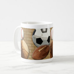 Sports Al-Star, Basketball/Soccer/Football Coffee Mug | Zazzle