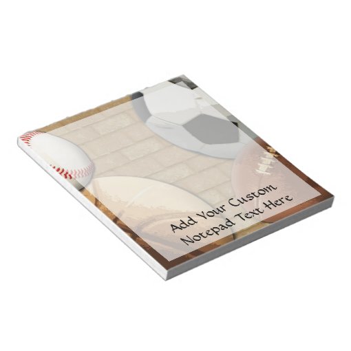 Sports Al-Star, Basketball/Soccer/Football Notepad | Zazzle