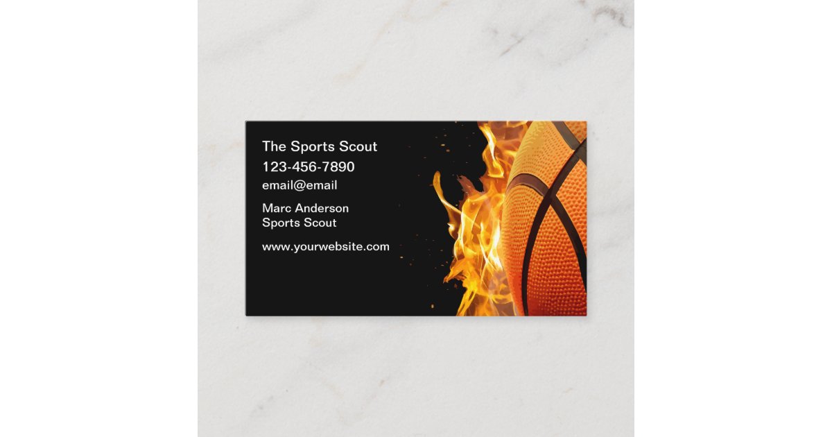 Sports Athletic Scout Business Cards | Zazzle