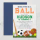Sports Ball Birthday Party Invitation | Zazzle