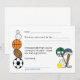 Sports Balls Birthday Party Thank you note | Zazzle
