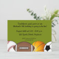 Sports Balls Border Invitation | Zazzle