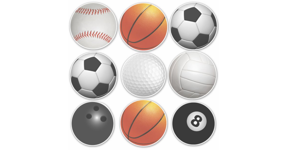 Sports Balls Sticker | Zazzle