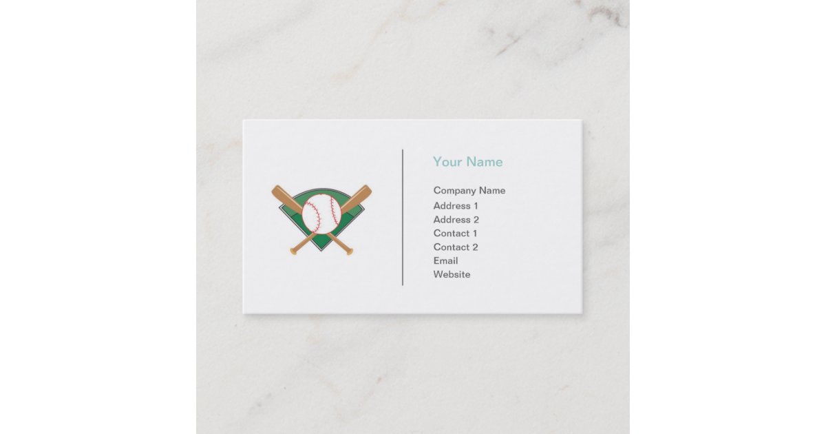 Sports - Baseball - Business Business Card | Zazzle
