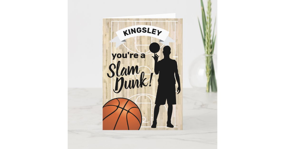 Sports Basketball Valentines Day Card | Zazzle.com