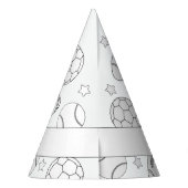Sports Birthday Party - Color Your Own Hat | Zazzle