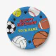 Sports Birthday Party-Personalized Paper Plates | Zazzle