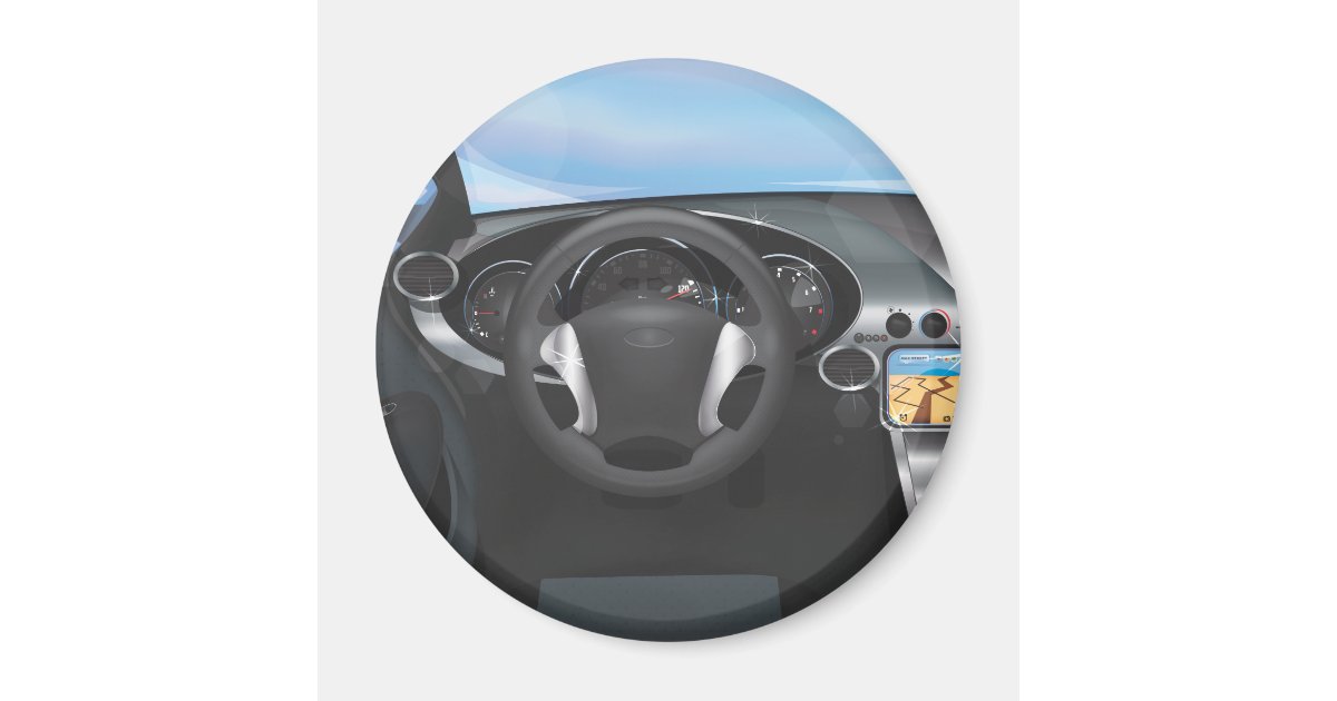 Sports Car Dashboard Magnet | Zazzle