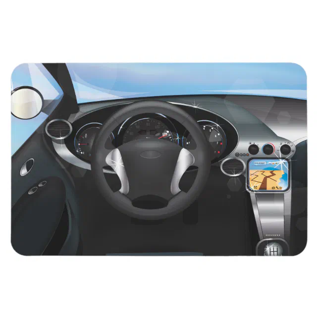 Sports Car Dashboard Magnet | Zazzle