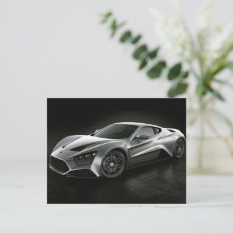 Sports Car Postcard | Zazzle