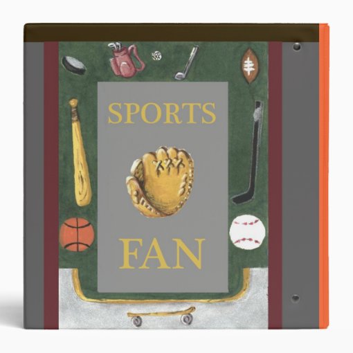 Sports Fan with equipment Binder | Zazzle
