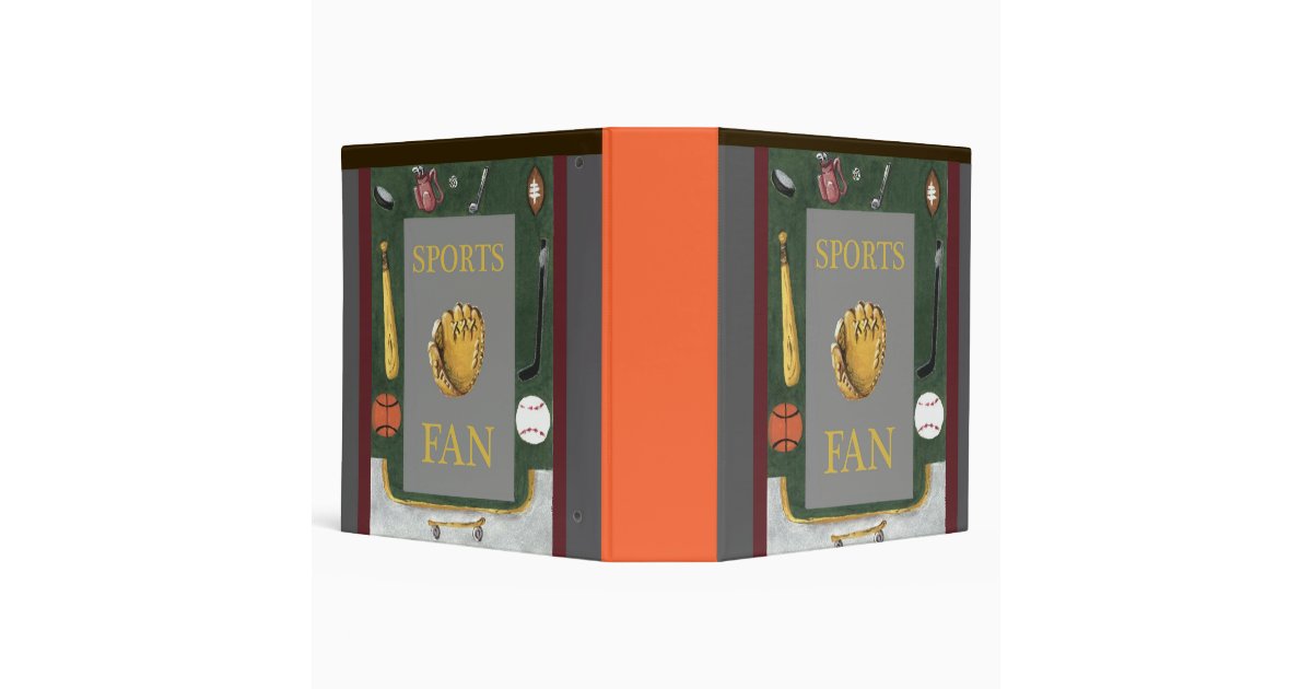 Sports Fan with equipment Binder | Zazzle