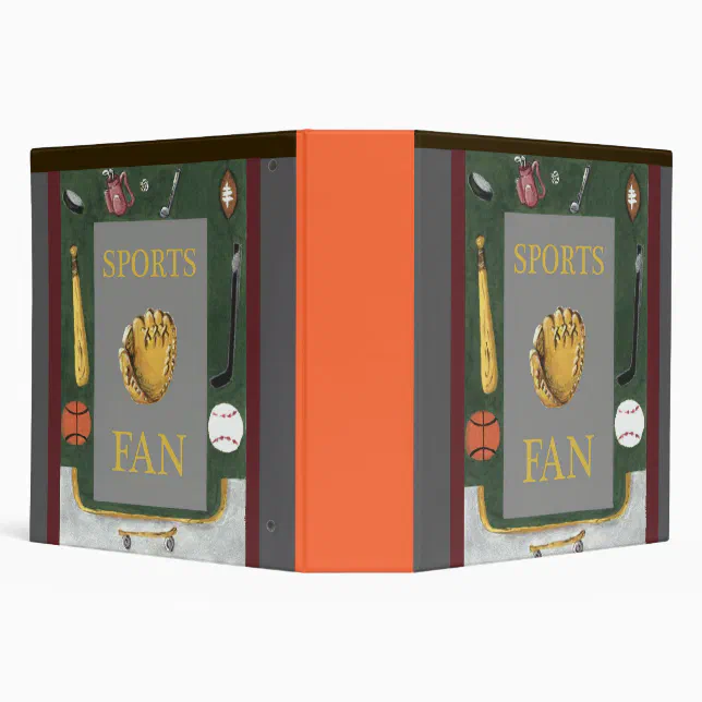 Sports Fan with equipment Binder | Zazzle