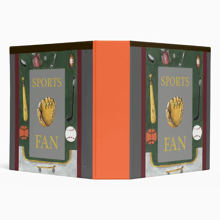 Sports Fan with equipment Binder | Zazzle