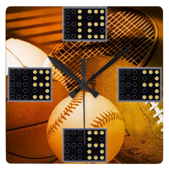 Sports Game Wall Clock | Zazzle.com