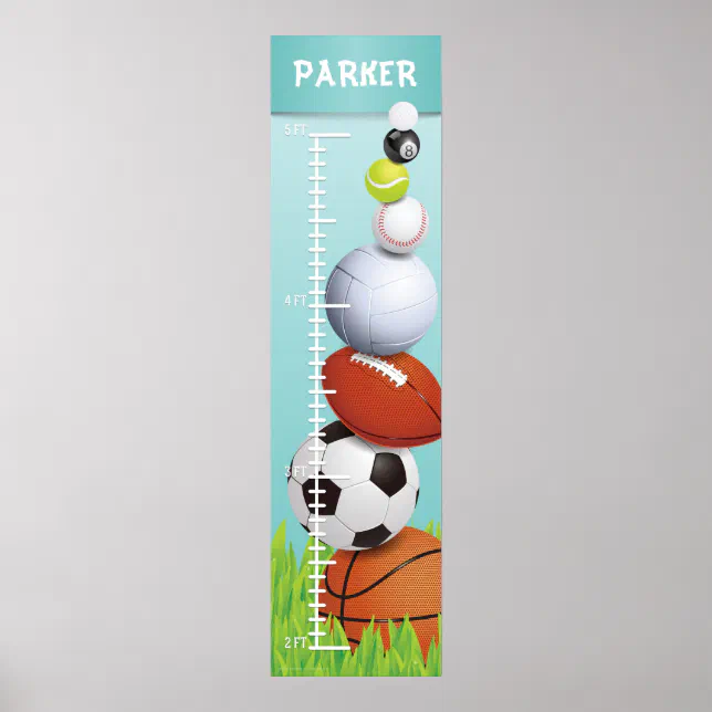 Sports Growth Chart | Zazzle
