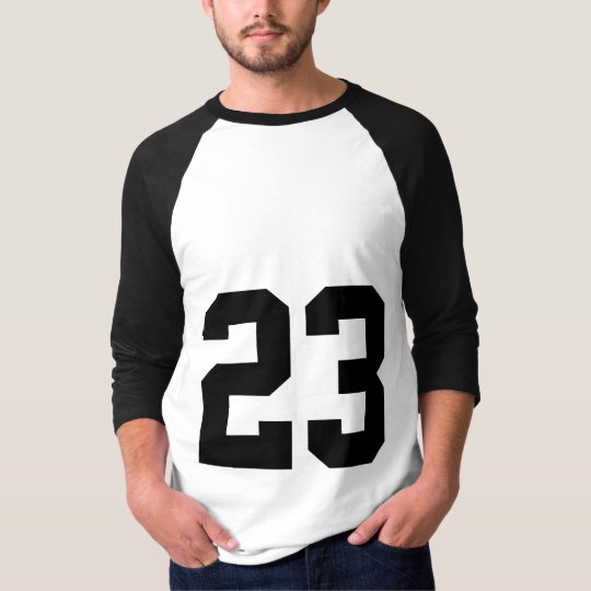 Sports jersey number 23 t shirt | Customizable | Zazzle
