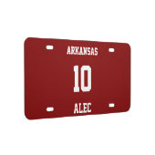 Sports Jersey Personalized Maroon License Plate | Zazzle