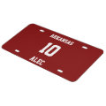 Sports Jersey Personalized Maroon License Plate | Zazzle